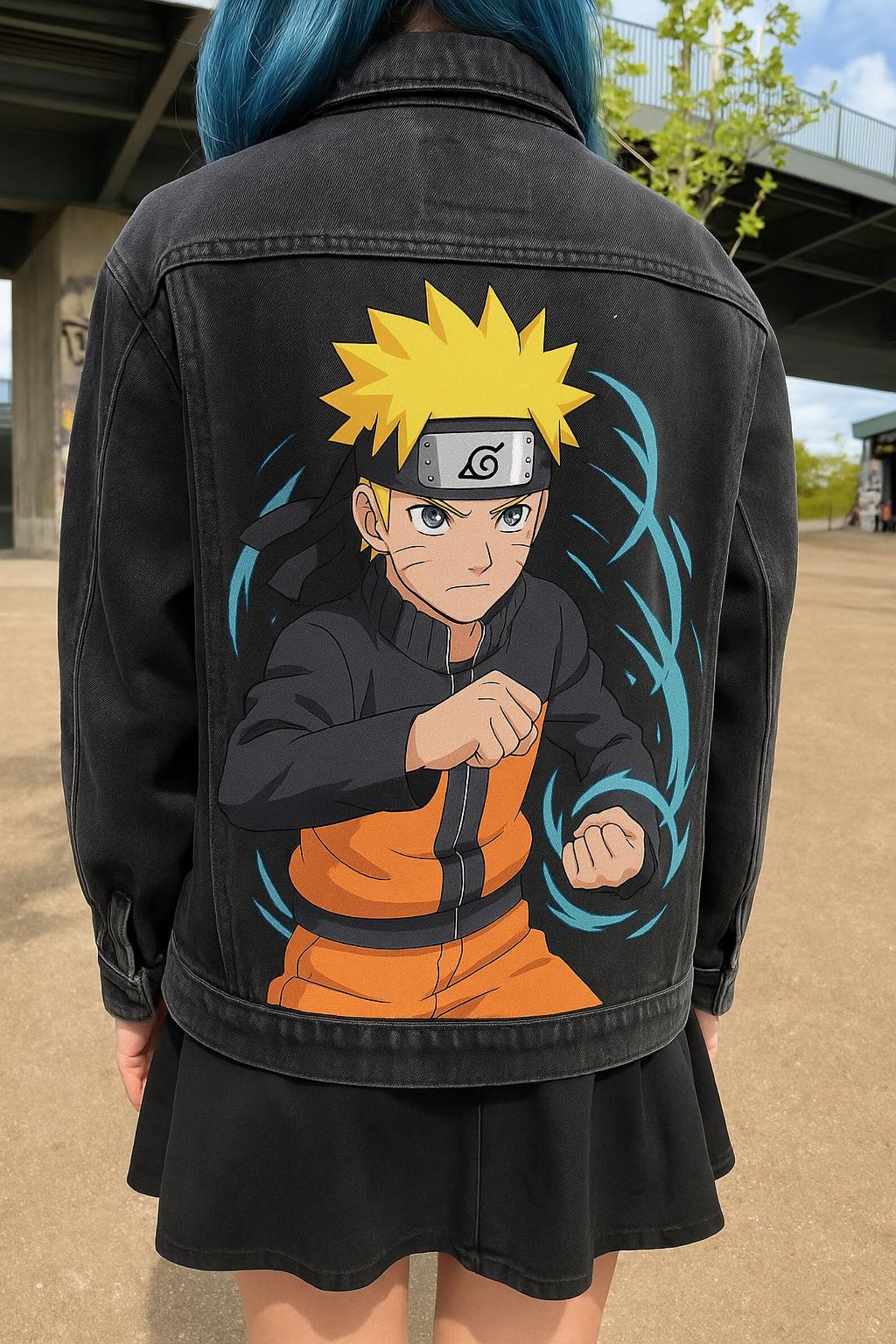 Custom Hand Painted Anime Jacket, Personalized Denim With Anime ...