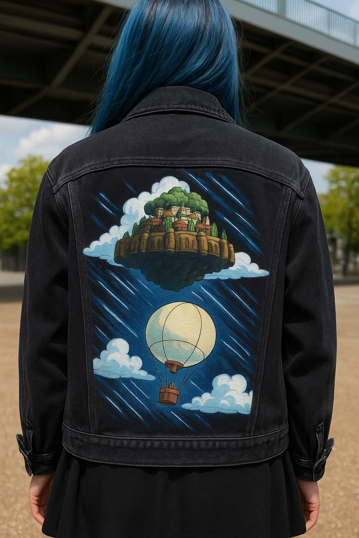 Custom Hand Painted Anime Jacket, Personalized Denim With Anime ...