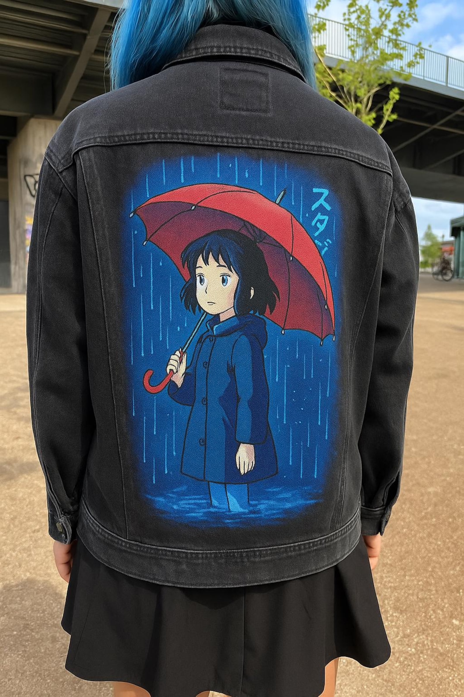 Custom Hand Painted Anime Jacket, Personalized Denim With Anime ...