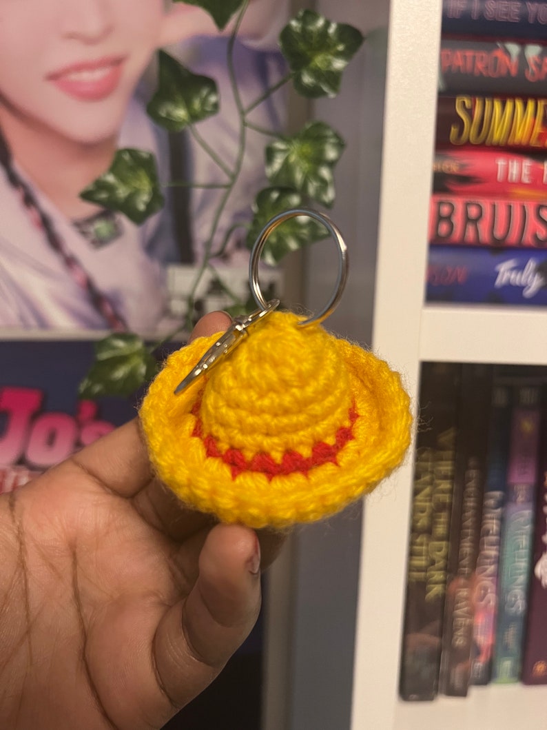 Handmade Crochet One Piece Luffy Keychain - Etsy