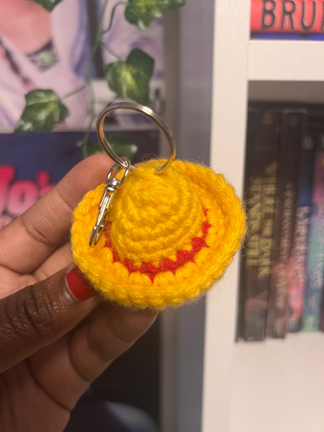 Handmade Crochet One Piece Luffy Keychain - Etsy