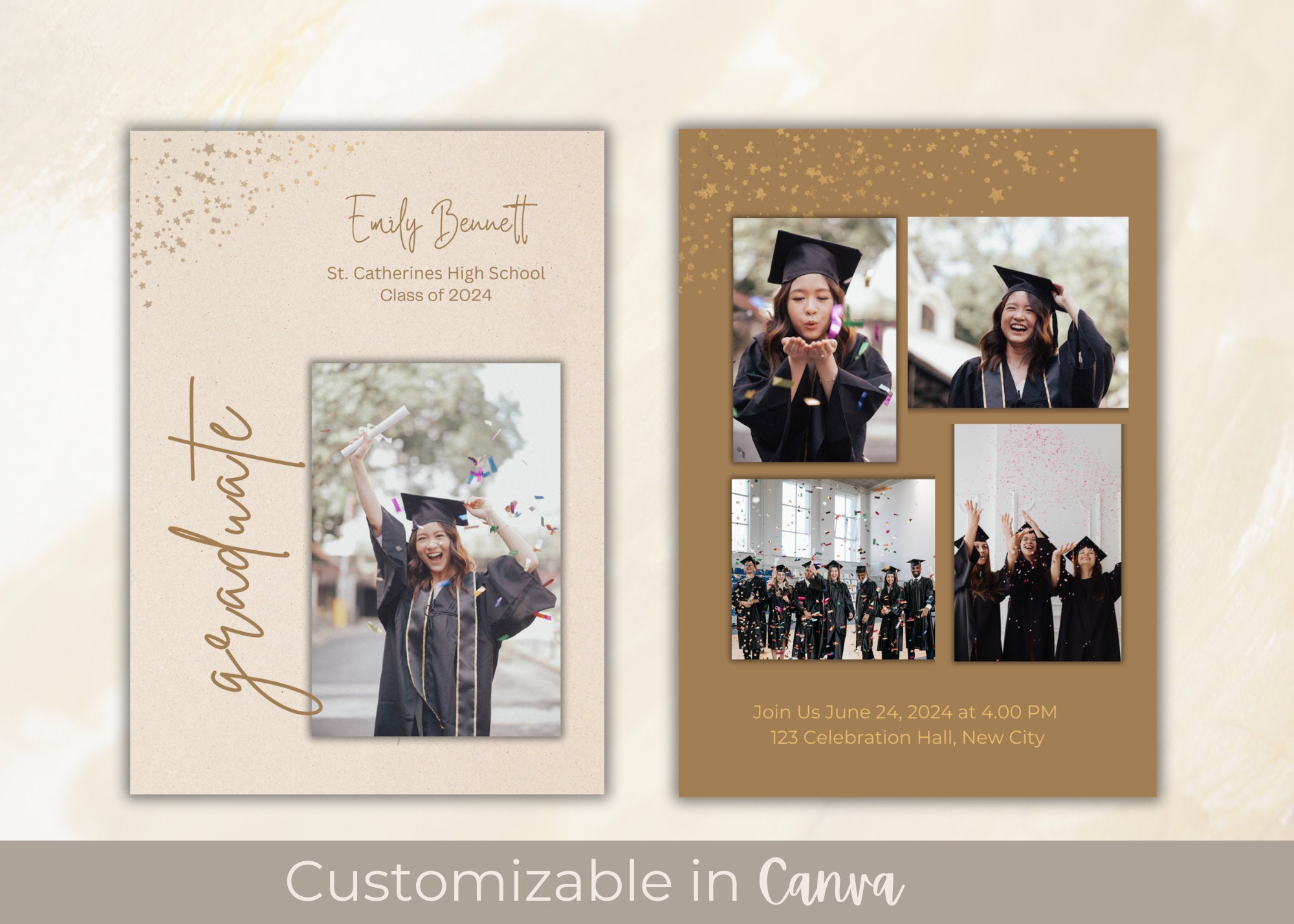 Graduation Invitaion Card Template for Graduation Party Invite for ...