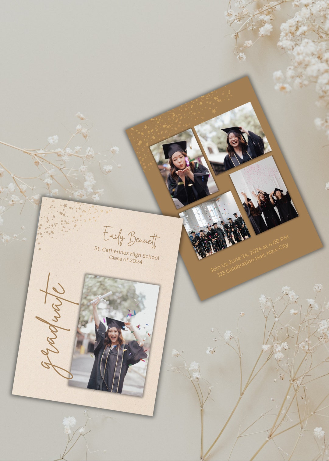 Graduation Invitaion Card Template for Graduation Party Invite for ...