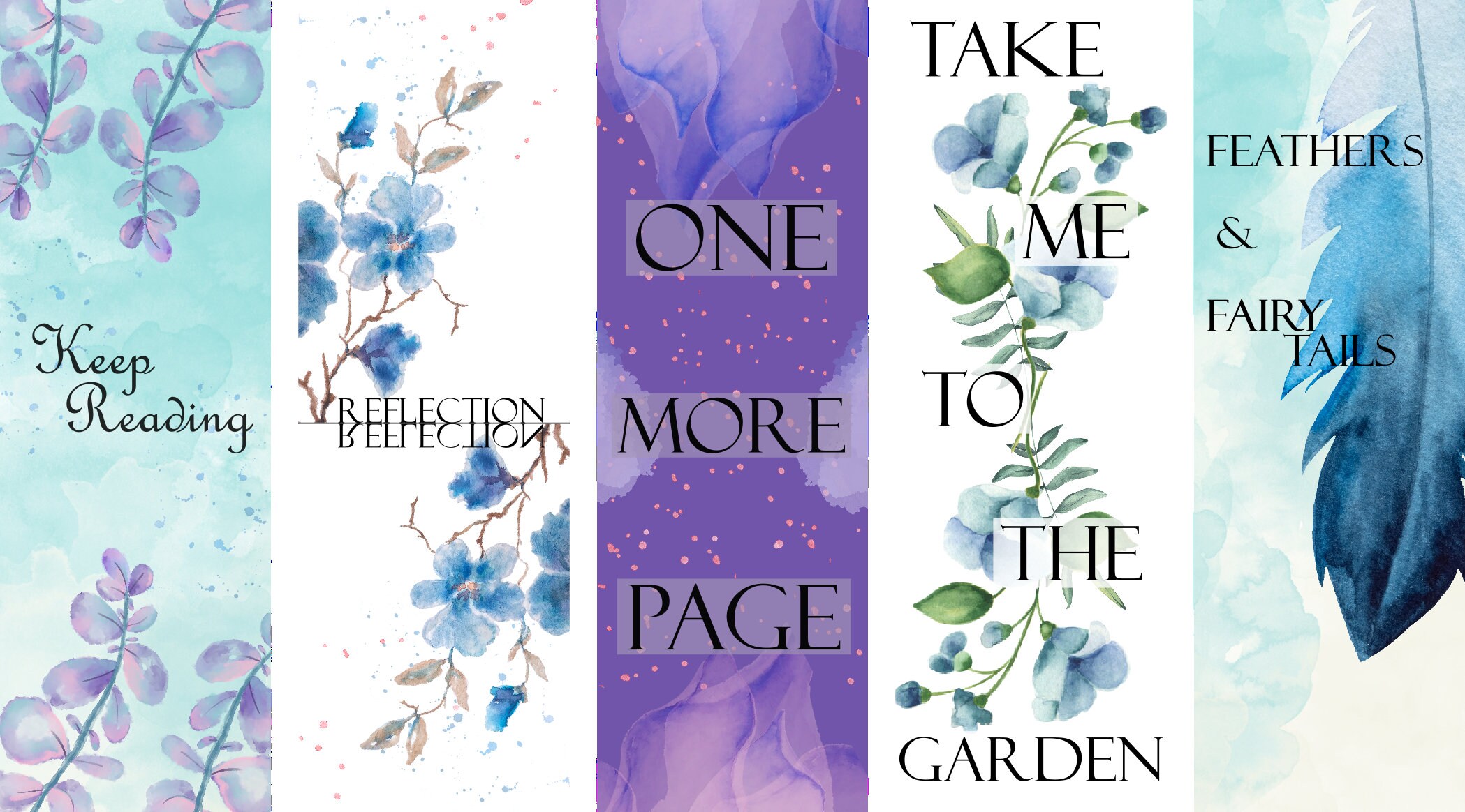 Printable Bookmarks, Reading Quotes, Digital Download Bookmark, Gift ...