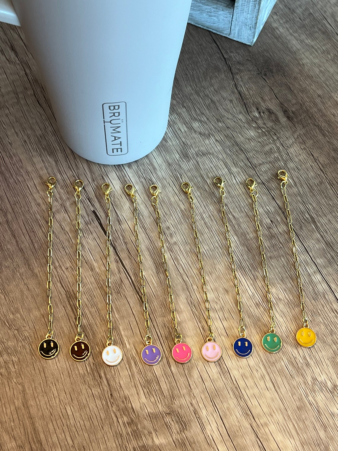 Stanley Tumbler Smiley Face Charms - Etsy