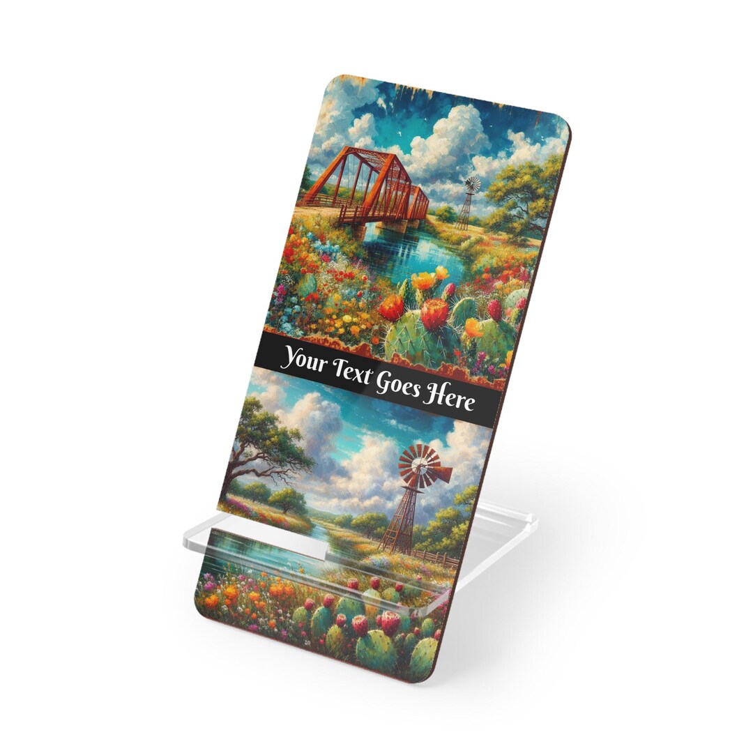 CUSTOMIZABLE Country Phone Stand - Etsy