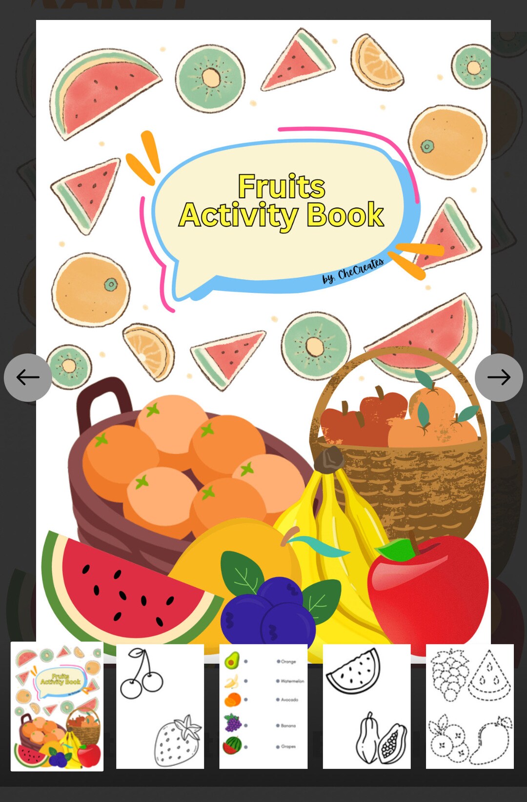 Whimsical Fruits Adventure Activity Book Perfect Gift for Young ...