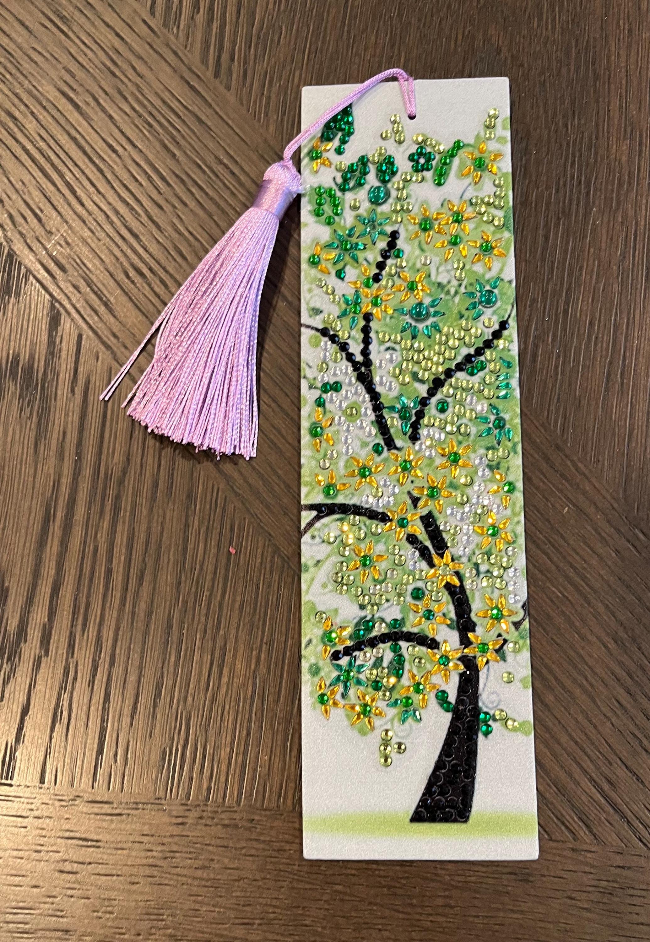 Completed, Diamond Art Bookmarks - Leather Tassel Bookmark - Etsy