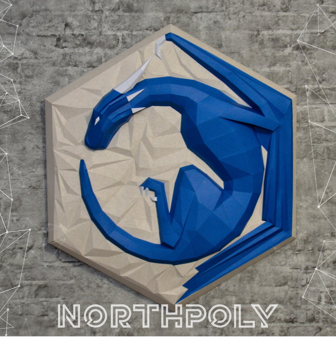 Papercraft Dragon Coat of Arms, Digital Template, PDF Download, Gurko ...