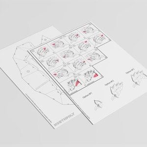 Crow Mask Papercraft, Digital Template, PDF Download, Gurko, 3D Low ...