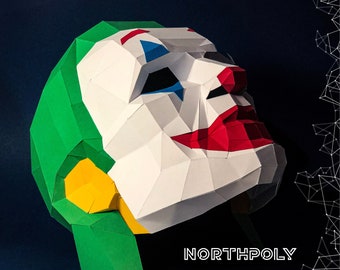 3D Papercraft Grinch Mask, Template, Digital PDF Download DIY - Etsy