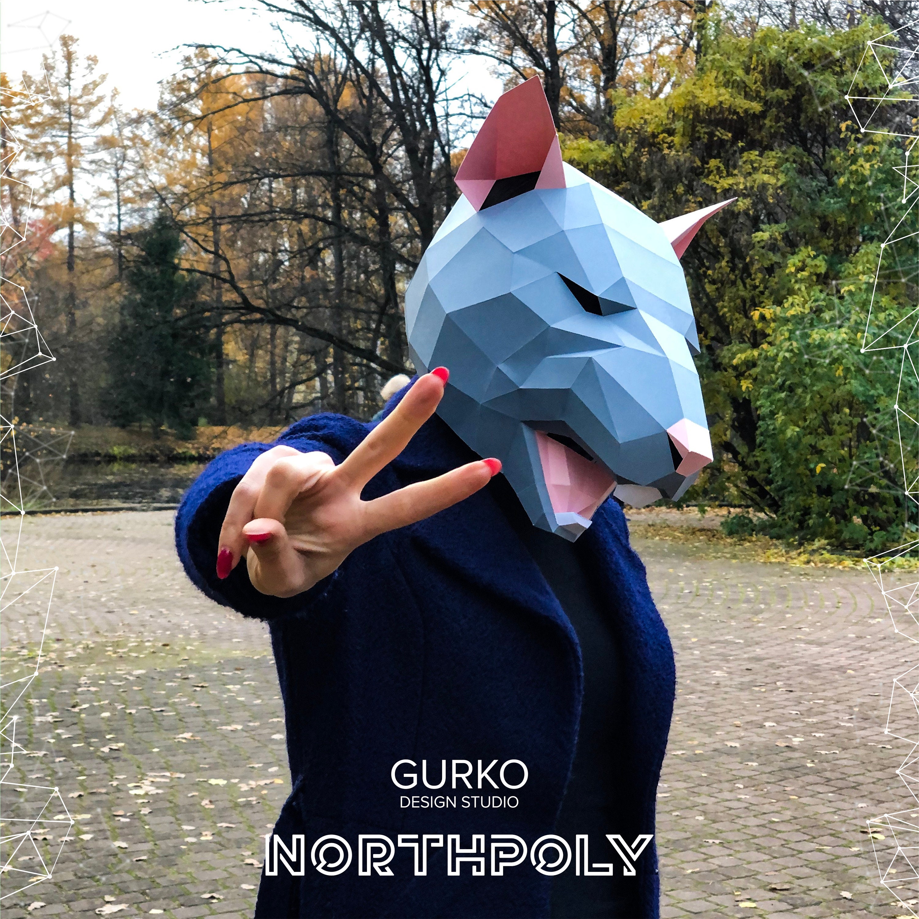 2 Rat Masks Papercraft, Mouse, Digital Template, PDF Download, Gurko ...