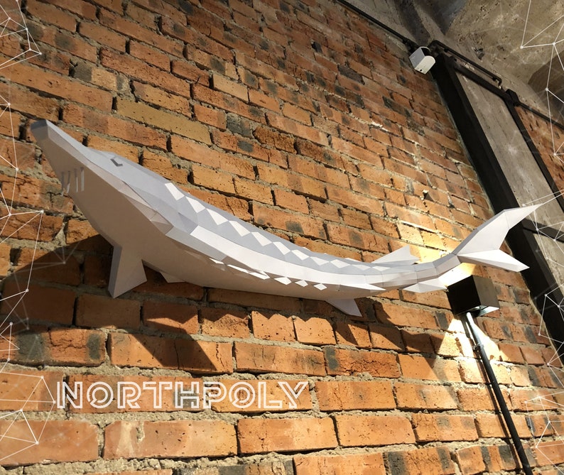 Sturgeon Papercraft, Fish, Digital Template, PDF Download, Gurko, 3D ...