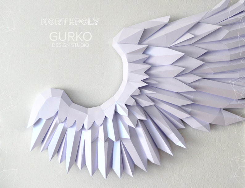 Angel Wings Papercraft, Digital Template, PDF Download, Gurko, Trophy ...