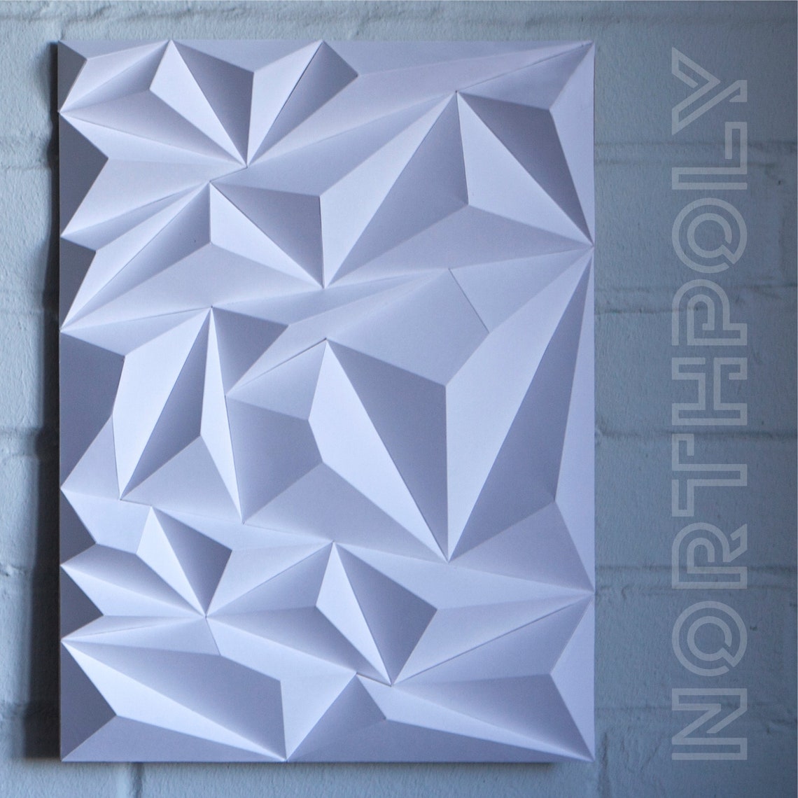 Geometric Pattern Triptych Papercraft, Digital Template, PDF Download ...