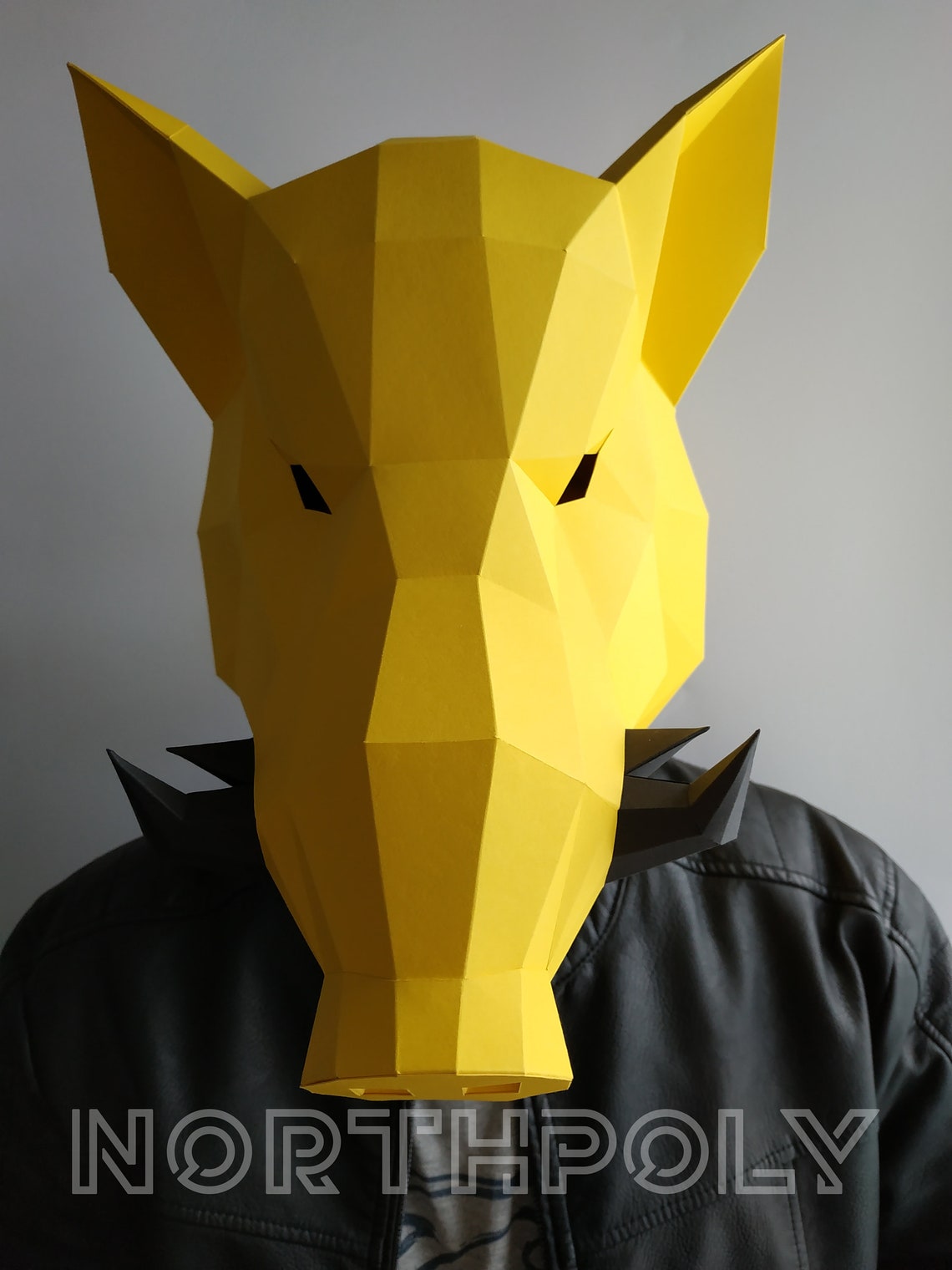 Boar Mask Papercraft, Hog, Digital Template, PDF Download, Gurko, 3D ...