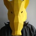 Boar Mask Papercraft, Hog, Digital Template, PDF Download, Gurko, 3D ...