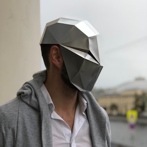 Papercraft Mask of the Future 1, Digital Template, PDF Download, Gurko ...