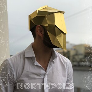 Papercraft Mask of the Future 2, Digital Template, PDF Download, Gurko ...