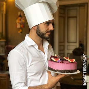 Chef's Hat Papercraft, Digital Template, PDF Download, Gurko, 3D Low ...