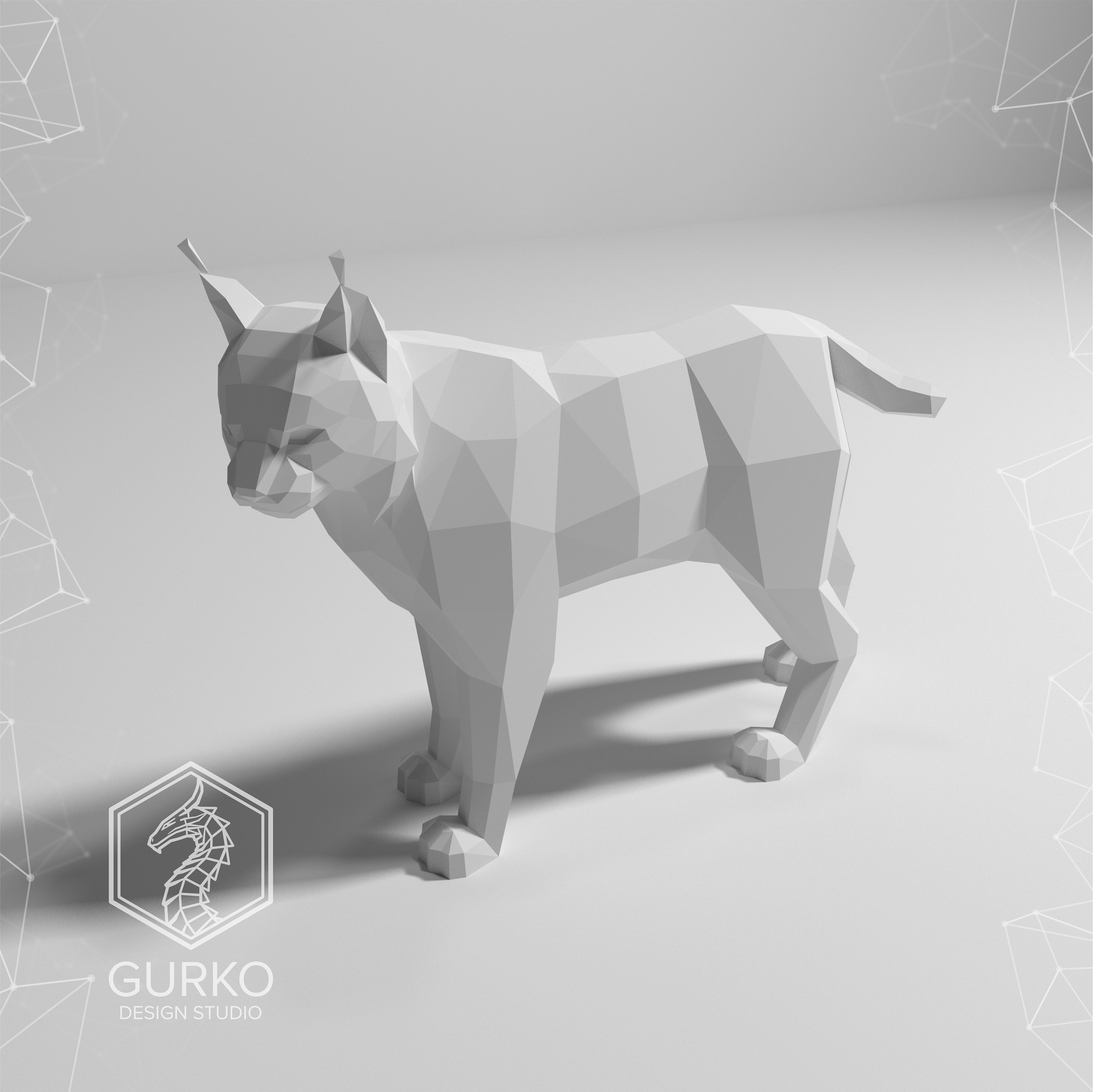 Lynx Papercraft, Pdf, Gurko, Pepakura, Template, 3D Origami, Paper ...