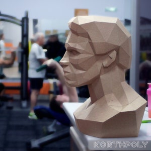 Arnold Head Papercraft, Digital Template, PDF Download, Gurko, 3D Low ...
