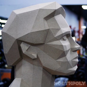 Arnold Head Papercraft, Digital Template, PDF Download, Gurko, 3D Low ...