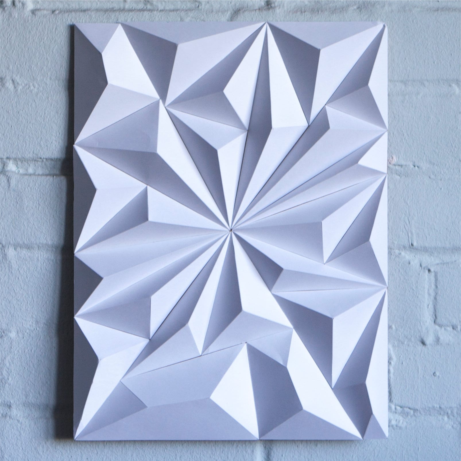 Geometric Pattern Triptych Papercraft, Digital Template, PDF Download ...