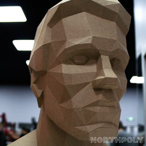 Arnold Head Papercraft, Digital Template, PDF Download, Gurko, 3D Low ...