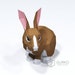 Rabbit Papercraft, Hare, Pdf, Gurko, Pepakura, Template, 3D Origami ...