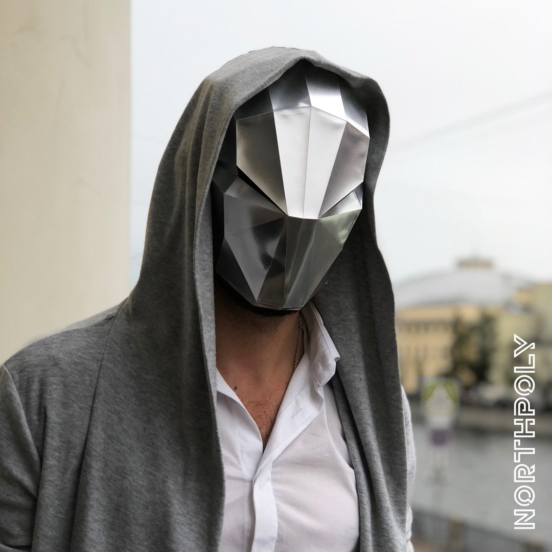 Papercraft Mask of the Future 1, Digital Template, PDF Download, Gurko ...