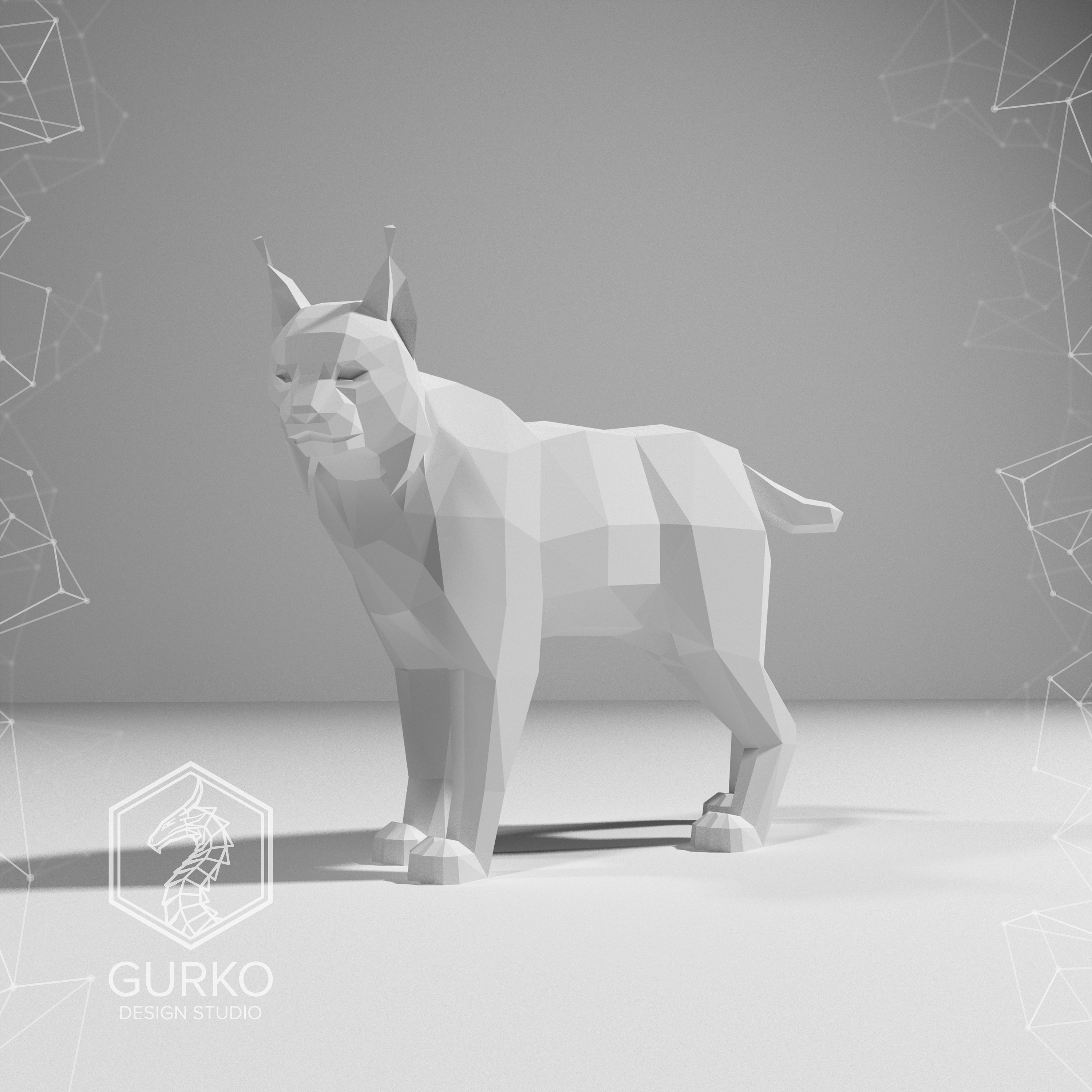 Lynx Papercraft, Pdf, Gurko, Pepakura, Template, 3D Origami, Paper ...