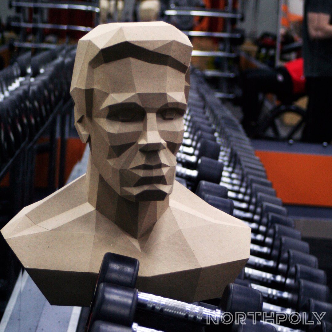 Arnold Head Papercraft, Digital Template, PDF Download, Gurko, 3D Low ...