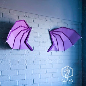 Papercraft Awesome Dragon With Wings, Digital Template, PDF Download ...