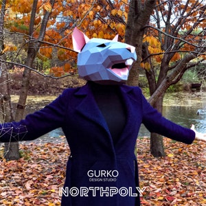 2 Rat Masks Papercraft, Mouse, Digital Template, PDF Download, Gurko ...
