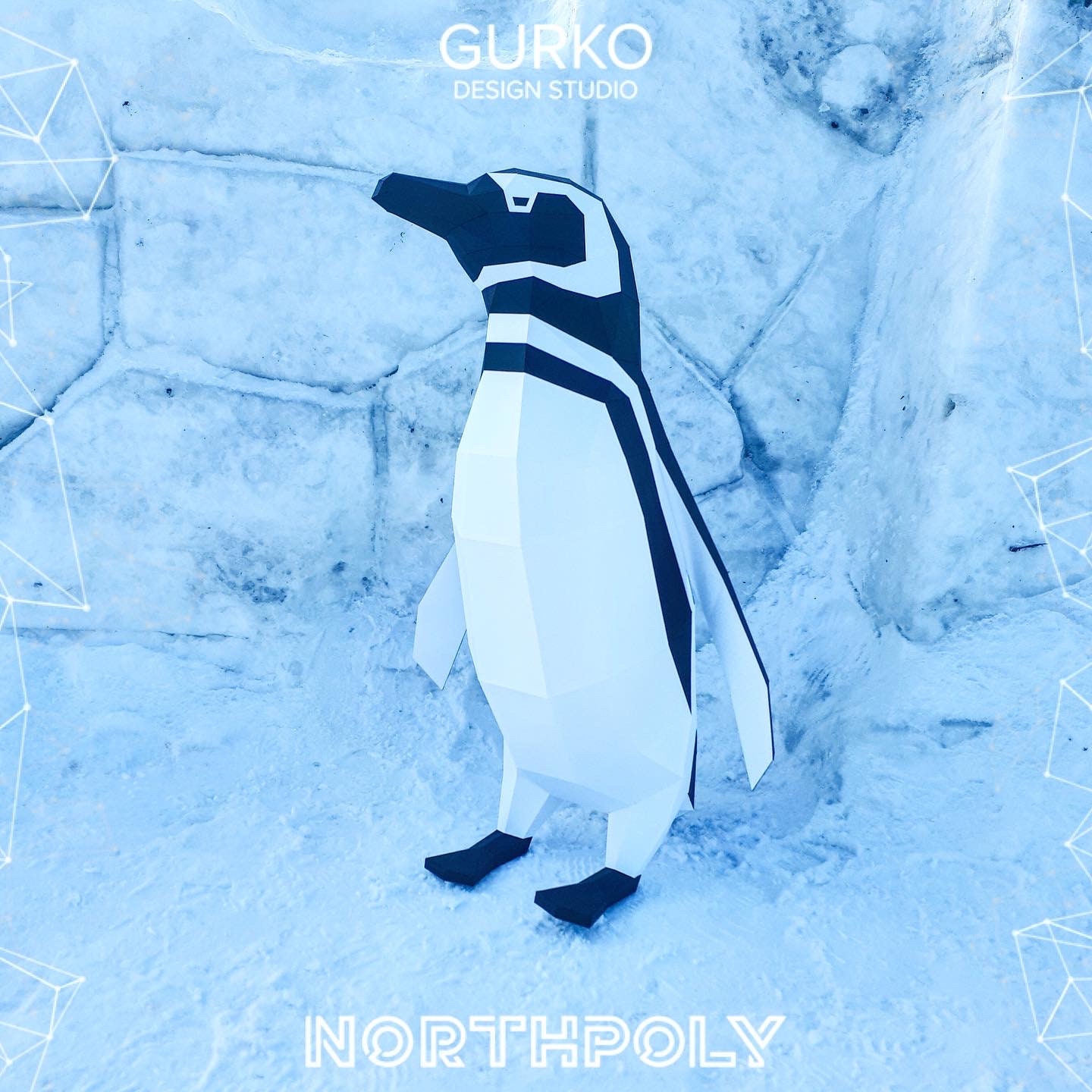 Magellanic Penguin #1 Papercraft, Digital Template, PDF Download, Gurko ...