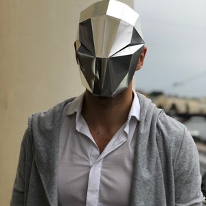Papercraft Mask of the Future 1, Digital Template, PDF Download, Gurko ...