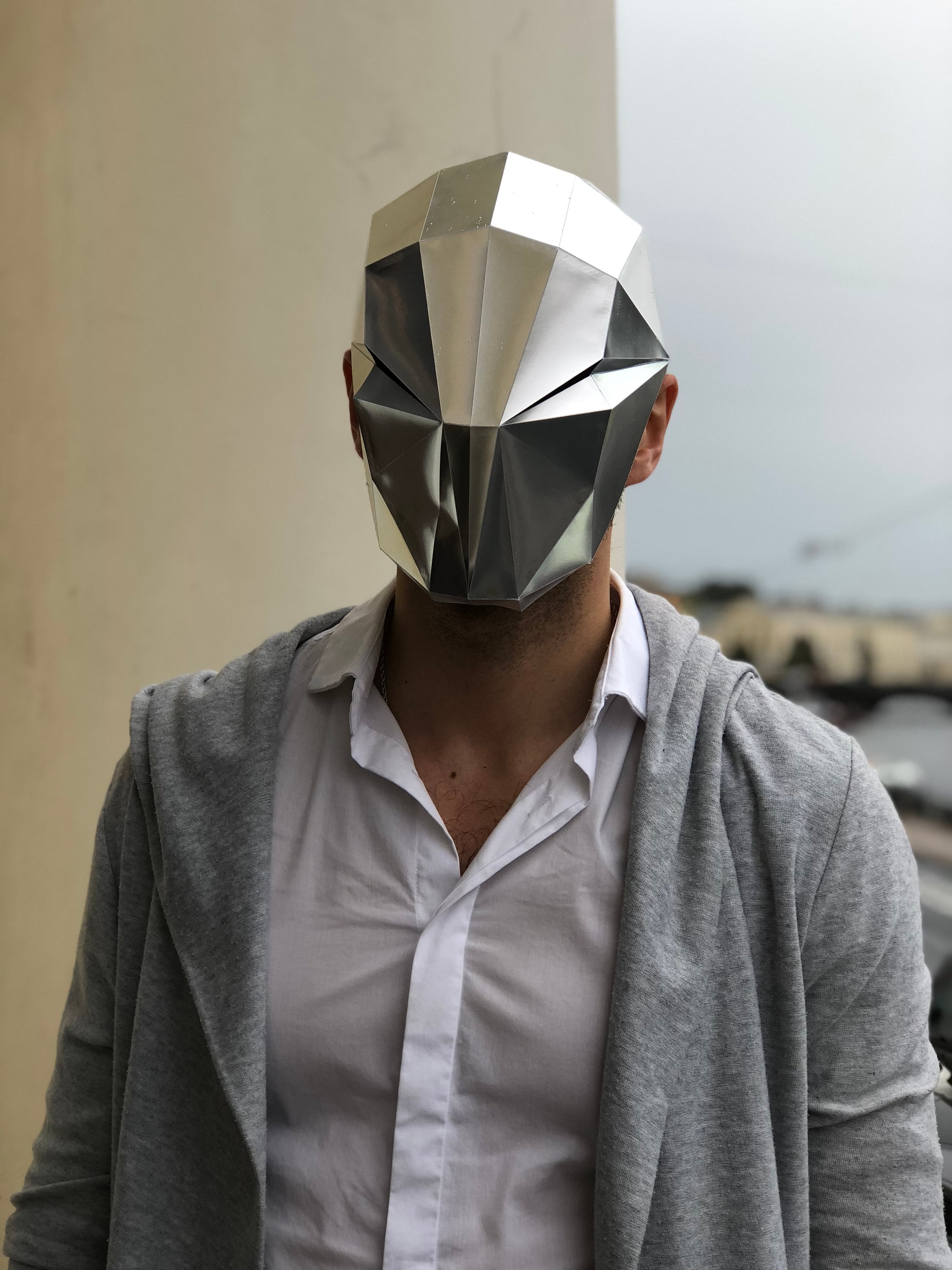 Papercraft Mask of the Future 1, Pdf, Gurko, Pepakura, Template, 3D ...