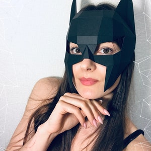 Bat Mask Papercraft, Digital Template, PDF Download, Gurko, 3D Low Poly ...