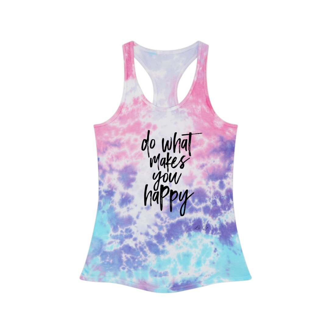 Tie Dye Racerback Tank Top - Etsy