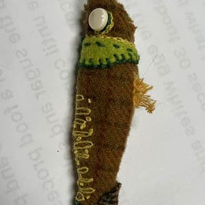 Wool Felt Fish Little Appliqué Patch Ornament Ornie Felt Embroidered ...