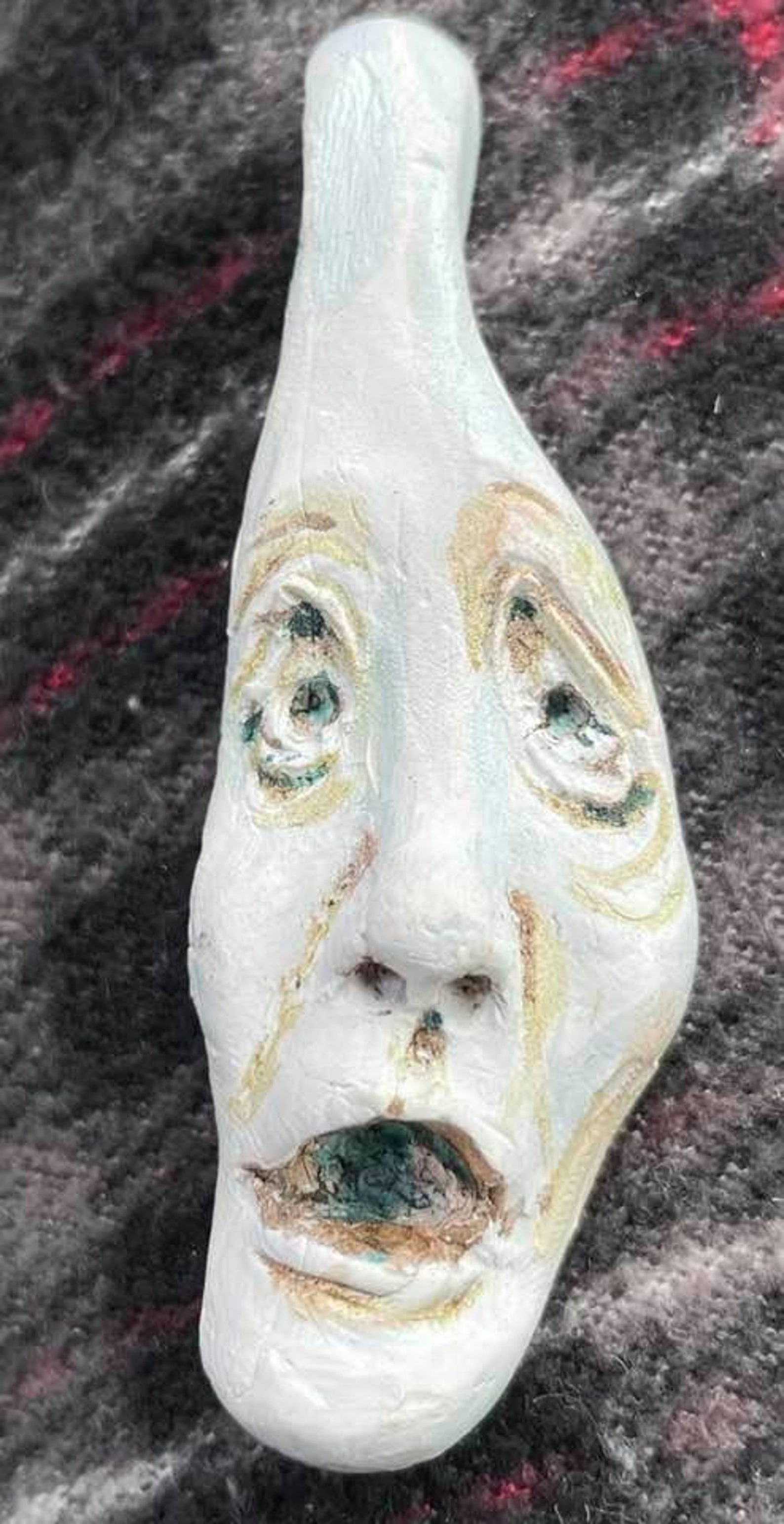 Ghost Handmade Clay Face Small Mask Buddha Spirit Dolls Doll | Etsy