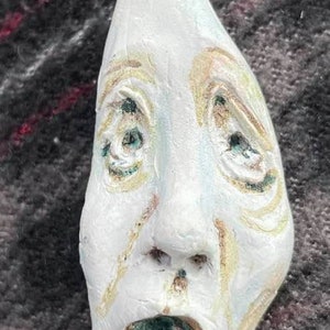 Ghost Handmade Clay Face Small Mask Buddha Spirit Dolls Doll | Etsy