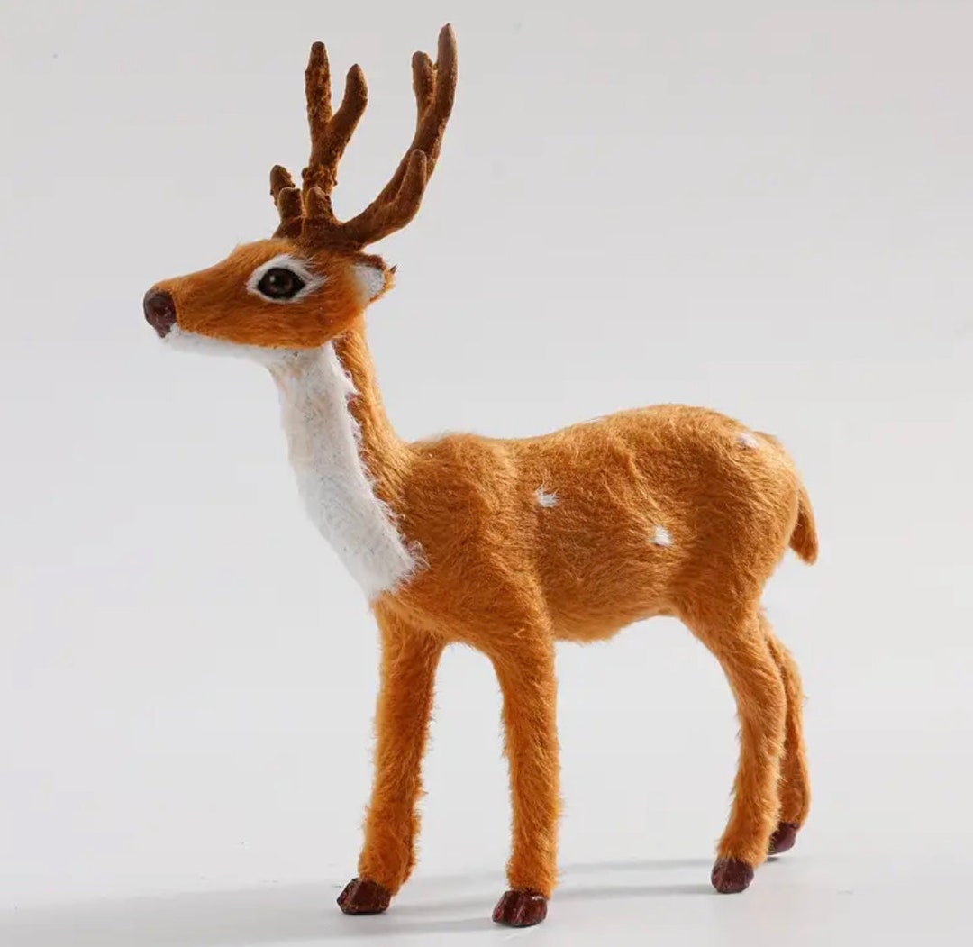 Mini Reindeer Miniatures Craft Supplies Christmas for Handmade Craft ...