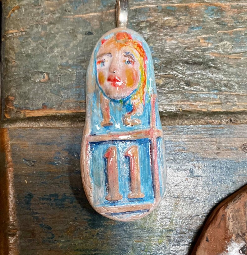 Miniature art doll clay pendant doll body fragment artifact | Etsy