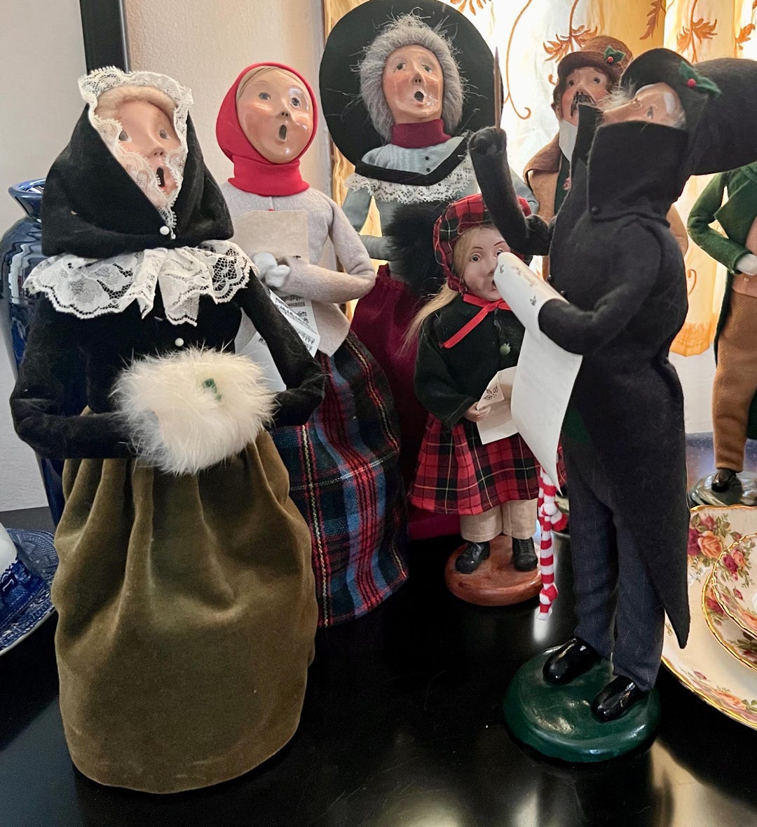 Vintage Byers Choice Christmas Carols DICKENS Decorations Holiday ...