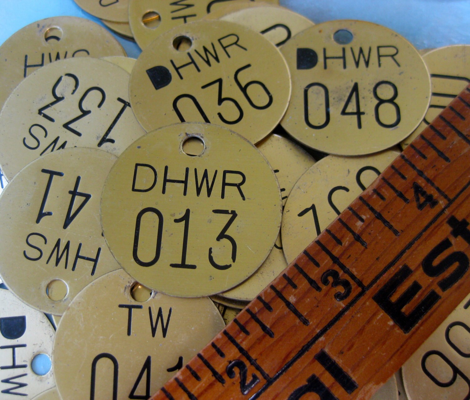 Vintage Brass Number Tag Jewelry Findings Steampunk Supplies | Etsy