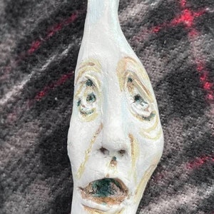 Ghost Handmade Clay Face Small Mask Buddha Spirit Dolls Doll | Etsy