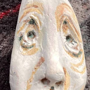 Ghost Handmade Clay Face Small Mask Buddha Spirit Dolls Doll | Etsy