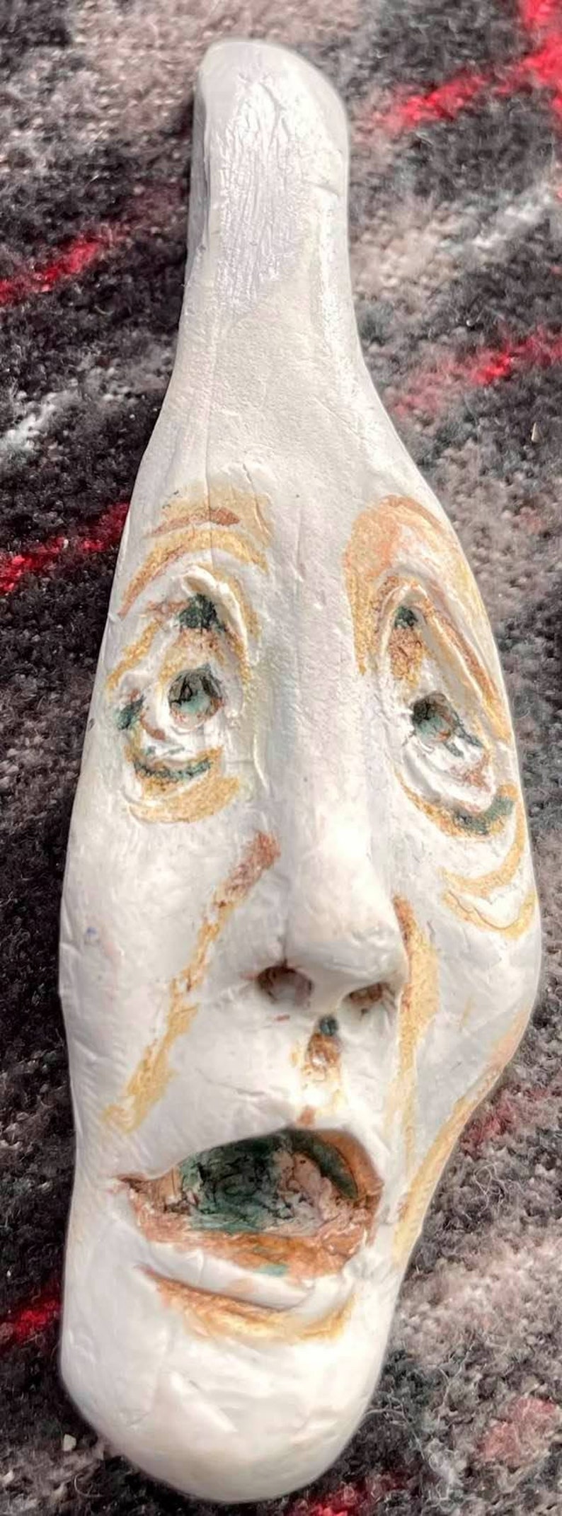 Ghost Handmade Clay Face Small Mask Buddha Spirit Dolls Doll | Etsy